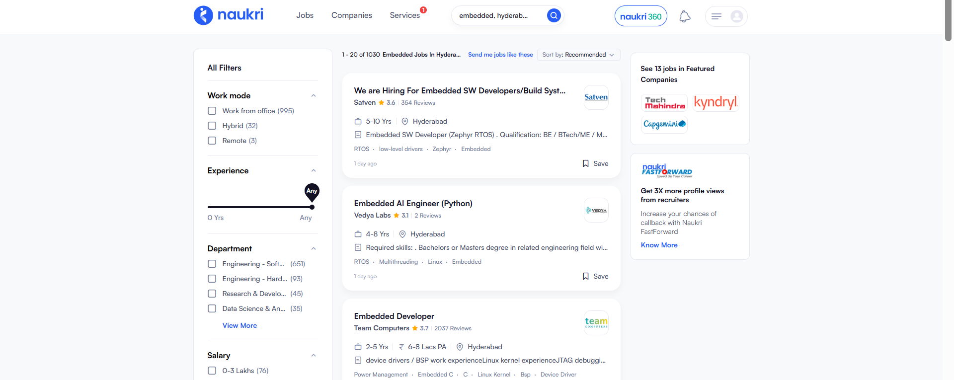 Embedded Systems Course in Hyderabad, Best Training 2025